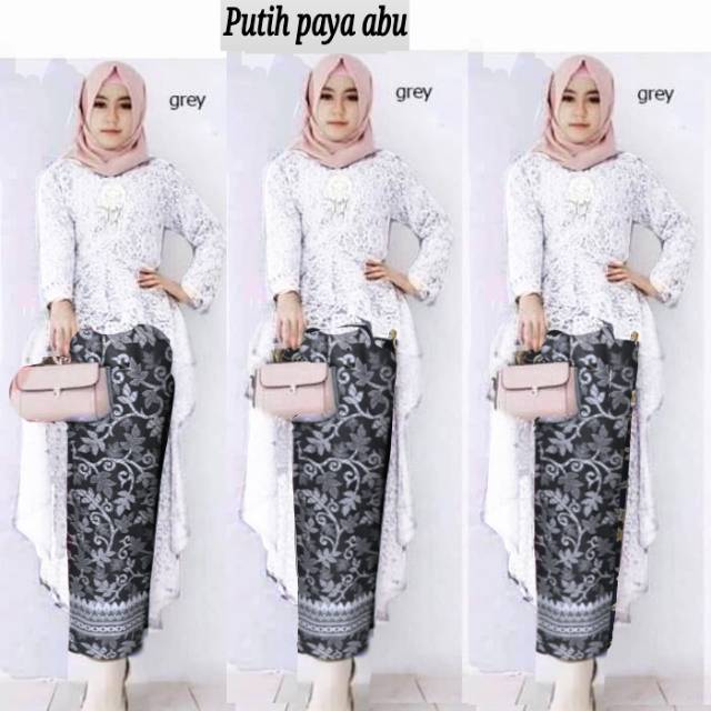 Sl Set Kebaya Jawi - Kebaya Modern - Kebaya Batik | Shopee Singapore