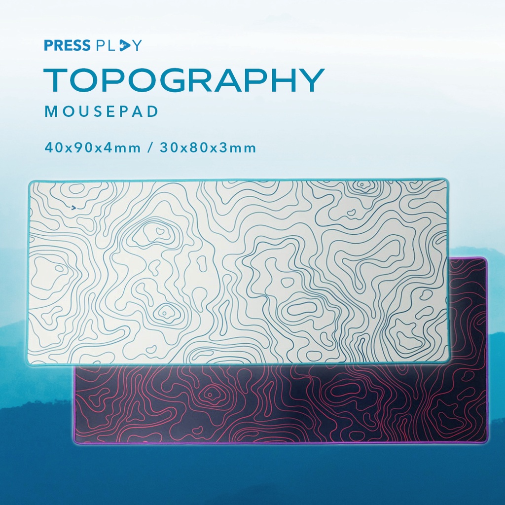 Topography Series Gaming Mousepad Deskmat by Press Play | Shopee Singapore