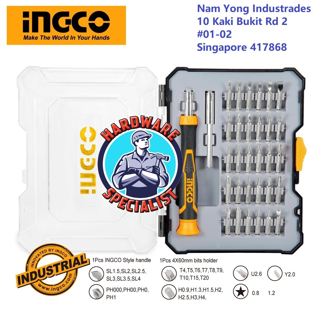 Ingco HKSDB0348 Industrial Grade 32 PCS Precision Screwdriver Set ...