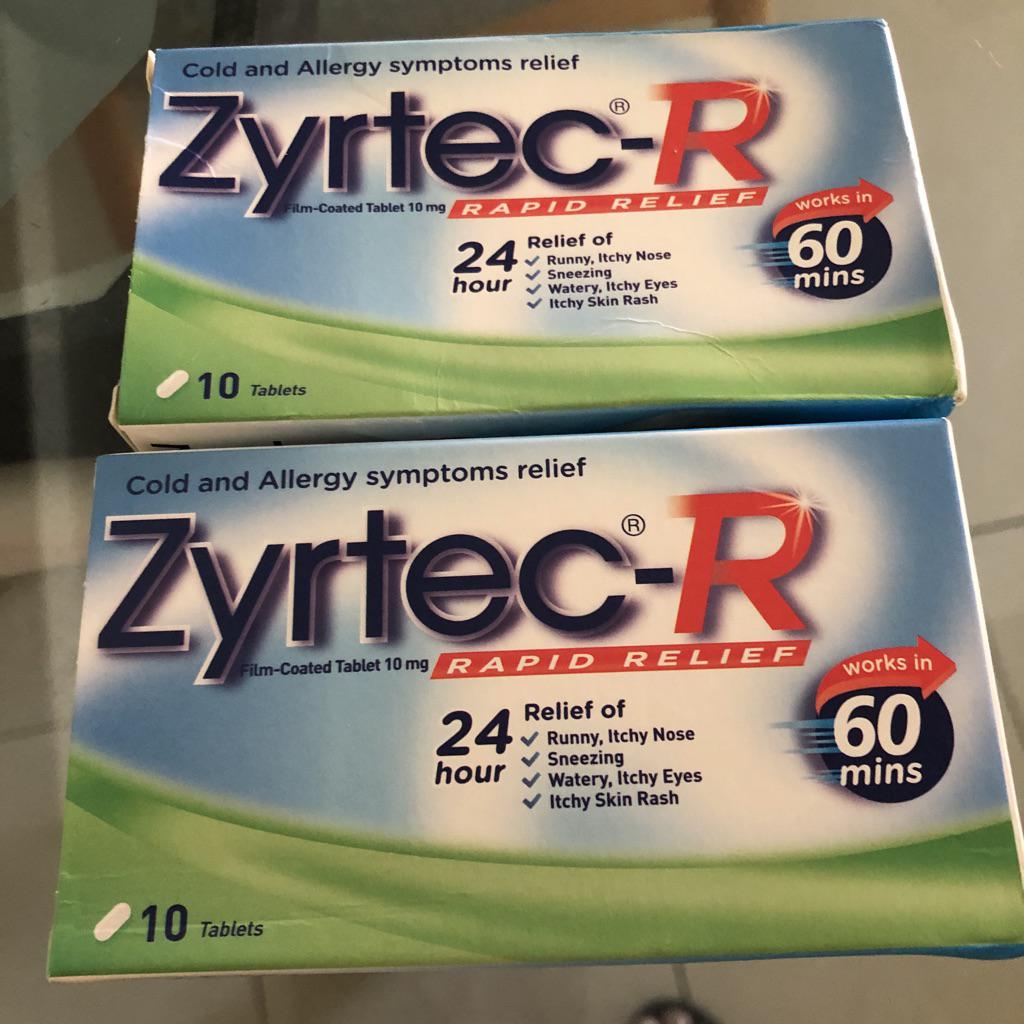 Zyrtec-R Tablets 10's *Effectively relief running nose, water and itchy ...