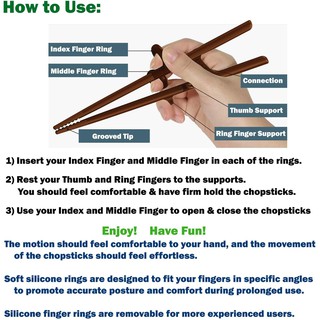 [KOREA] (Left Hand) Edison Training Chopsticks Helper for Adults ...