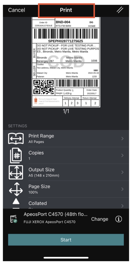 Seller Own Print of Air Waybill | Shopee PH Seller Education Hub
