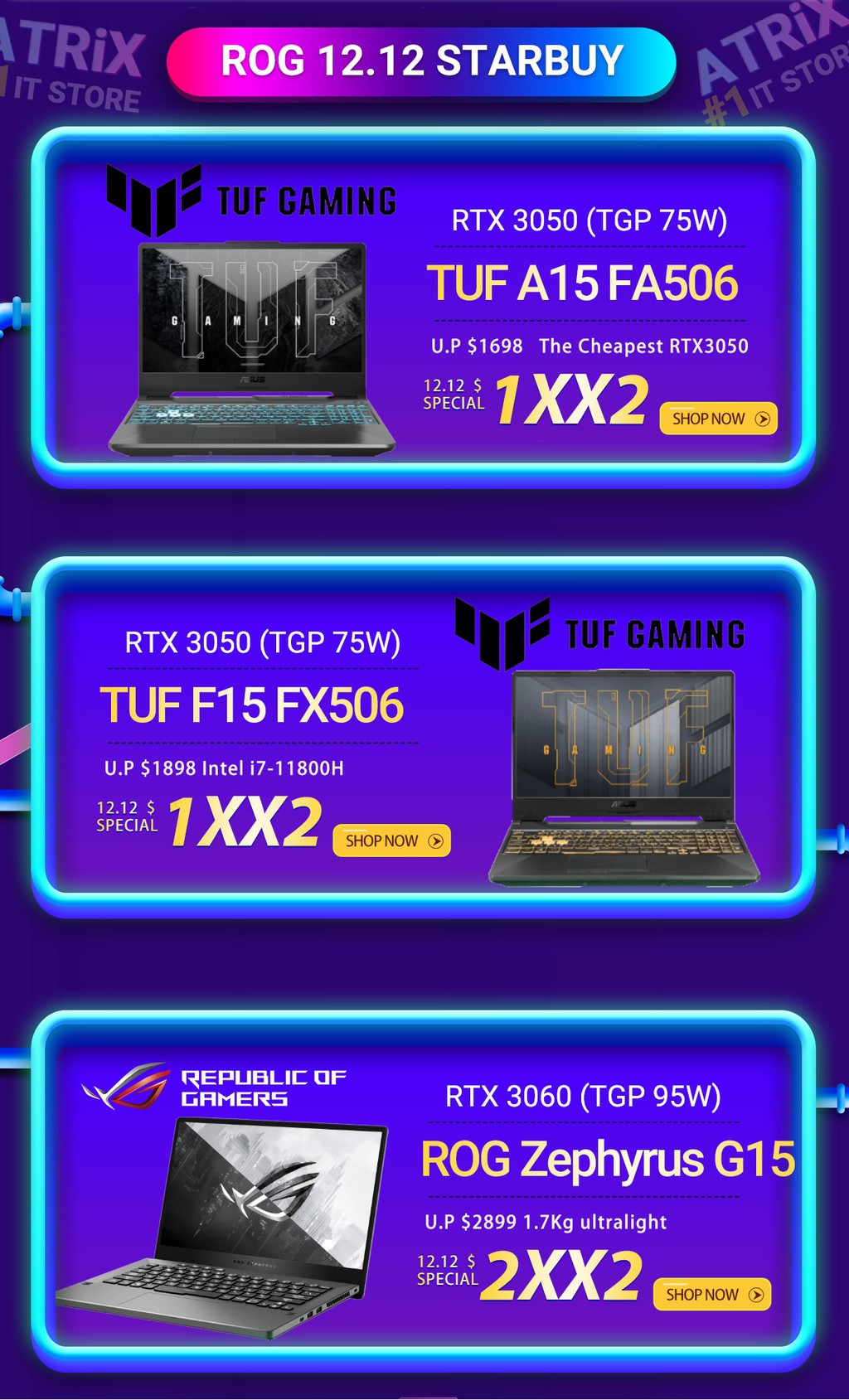 ATRiX Official Store, Online Shop | Shopee Singapore