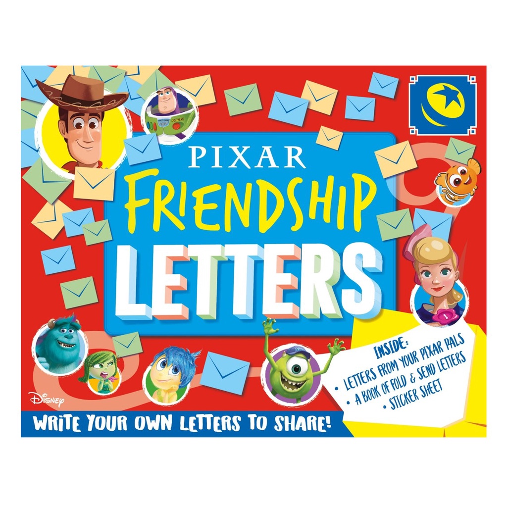 Disney Pixar Friendship Book With Letters From Pixar Pals Emoji ...