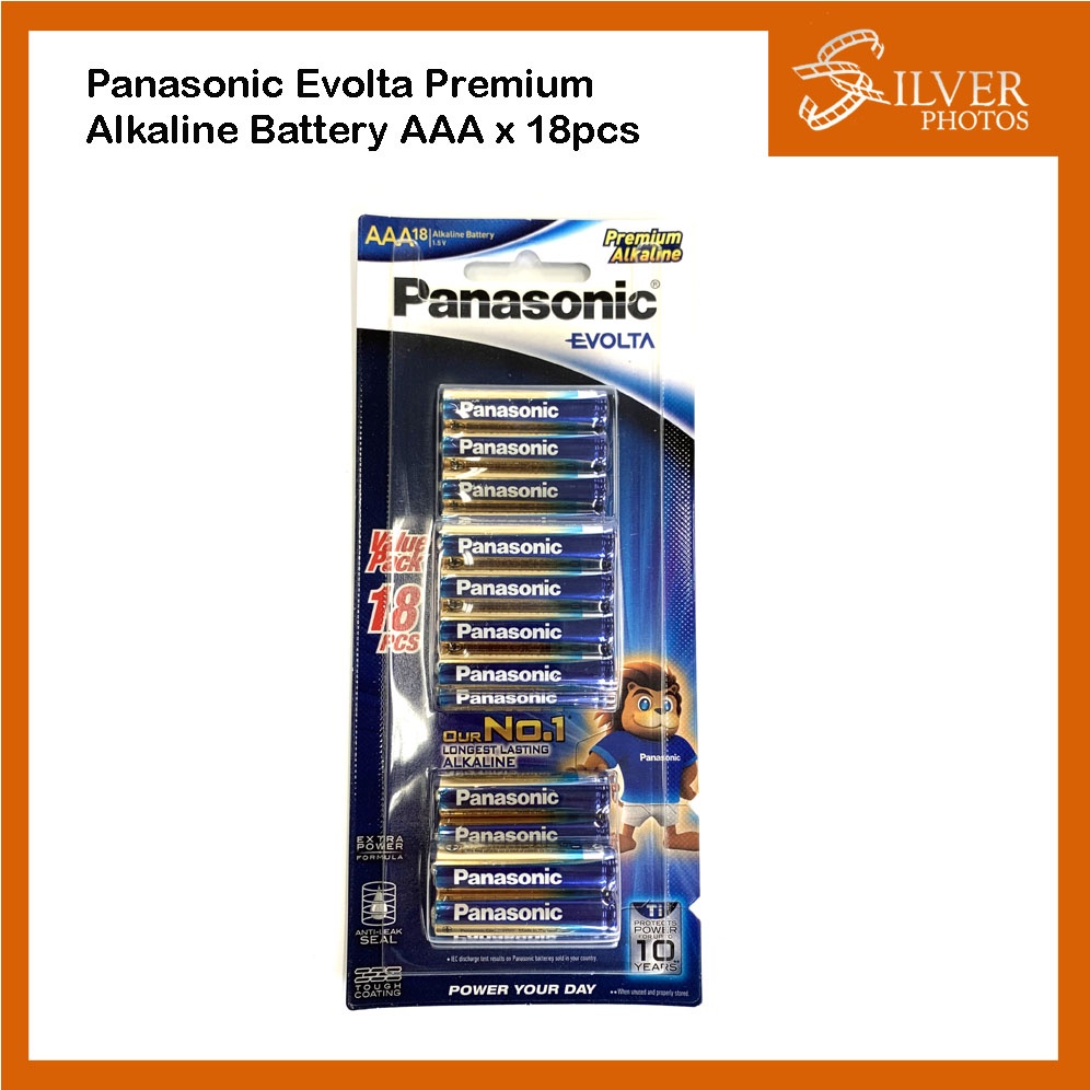 1pk (18pcs) Panasonic Evolta AAA (3A) Premium Alkaline Battery | Shopee Singapore