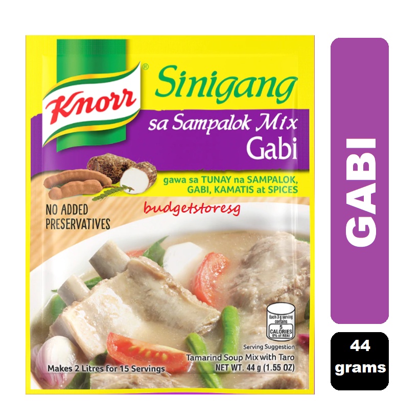 Knorr Sinigang sa Sampalok Mix GABI (Tamarind Soup Mix with Taro) - 44 ...