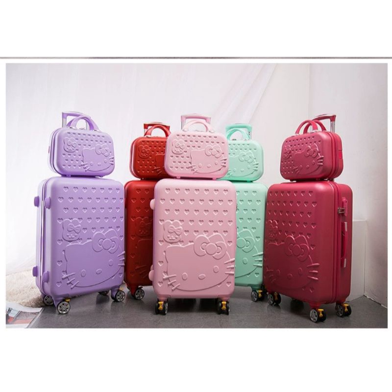 *SG Ready Stock* Hello Kitty Embossed 20inch / 24inch Luggage set ...
