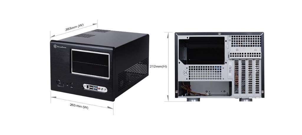 SILVERSTONE SG01-F Micro-ATX Casing Micro ATX motherboard & ATX PSU ...