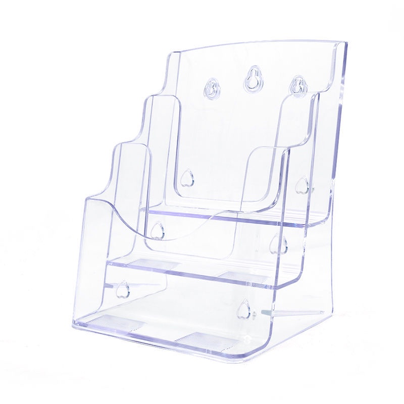 A4 Acrylic Display Stand Desktop File Shelf Multi-Layer Color Page ...