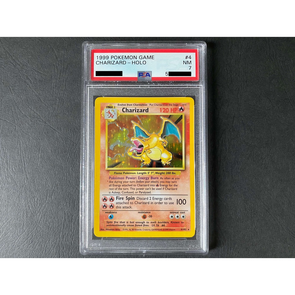 Charizard Base Set Holo [PSA 7] - Base Set Unlimited (Pokemon card ...
