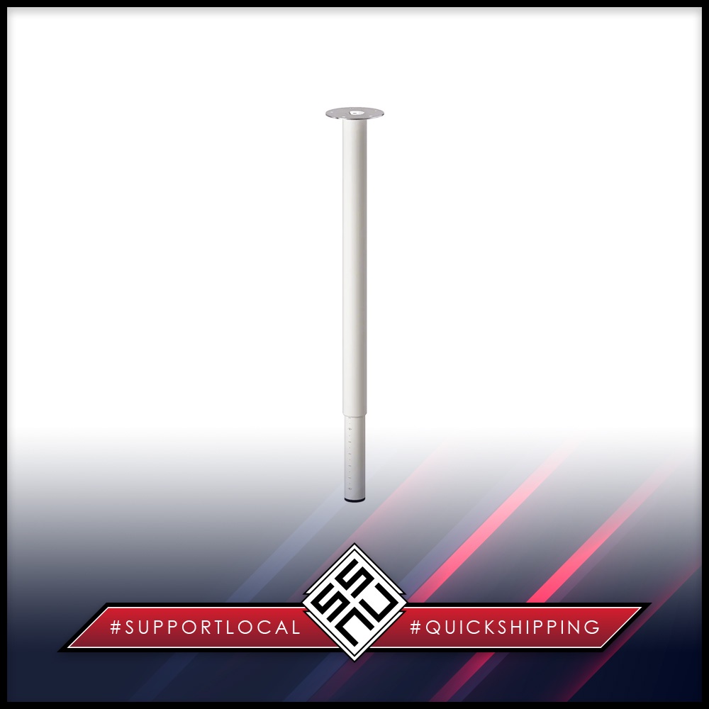 SSNU198 IKEA OLOV Adjustable Desk Legs 60 cm To 90 cm White Single Leg ...