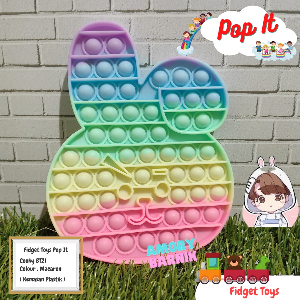 Pop IT BTS Color / POP IT COOKY BT21 / Squishy | Shopee Singapore