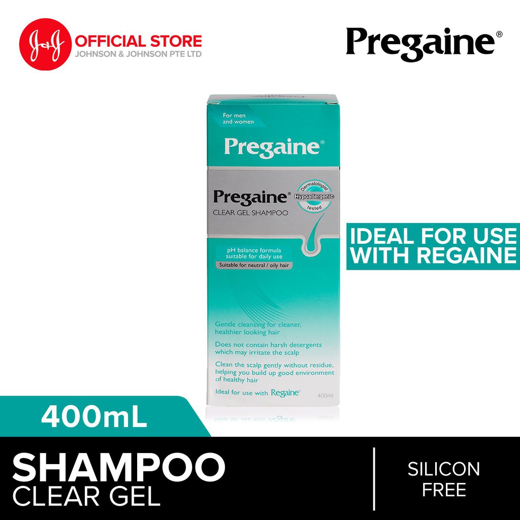 Pregaine Clear Gel Thinning Hair Care Shampoo Silicon Free 400ml ...