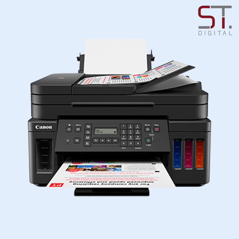 Canon PIXMA G7070 Refillable Ink Tank Wireless All-In-One with Fax ...