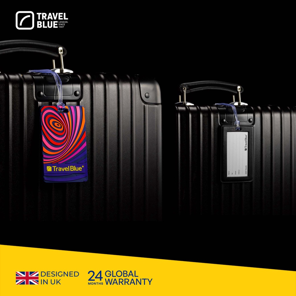 Travel Blue Luggage Name Tags Colorful Bag Tags for Identification ...