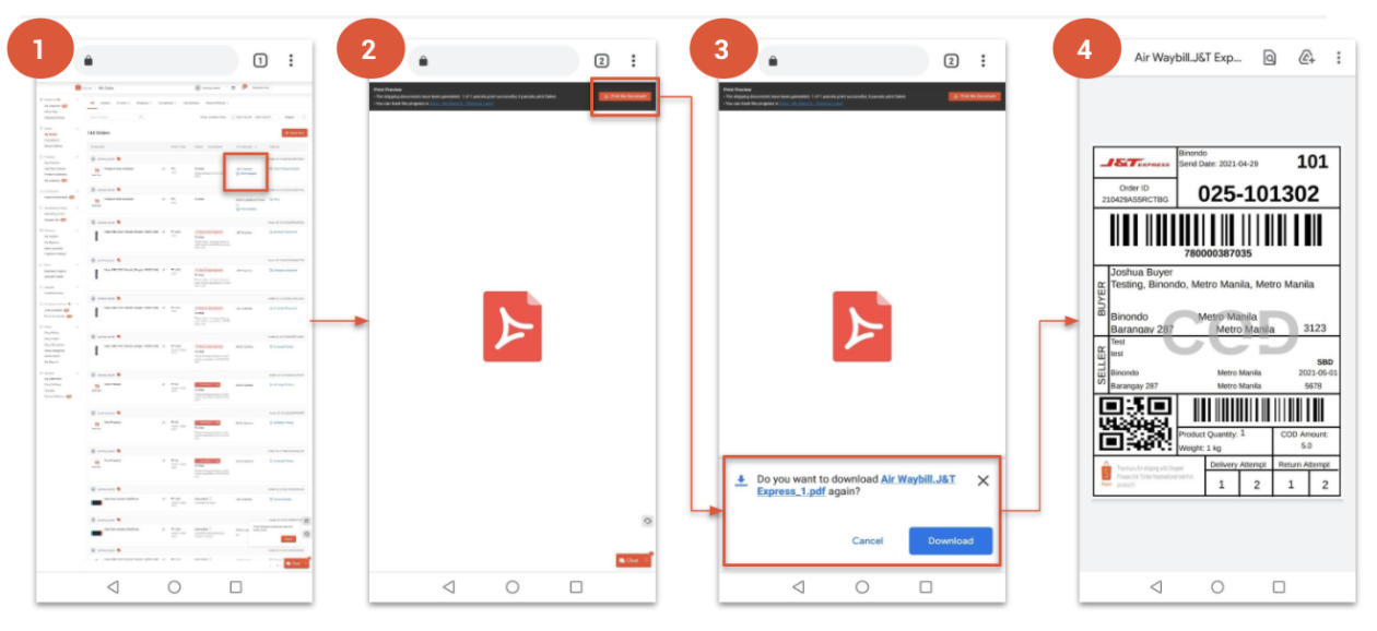 Seller Own Print of Air Waybill | Shopee PH Seller Education Hub