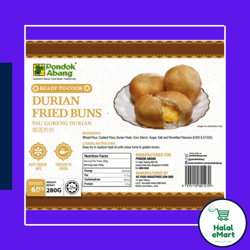 Pondok Abang Durian Fried Buns (Pau Goreng Durian) | Shopee Singapore