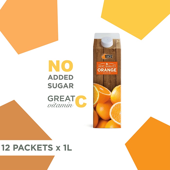 Ripe Orange Juice 1L x 12 packets | Shopee Singapore
