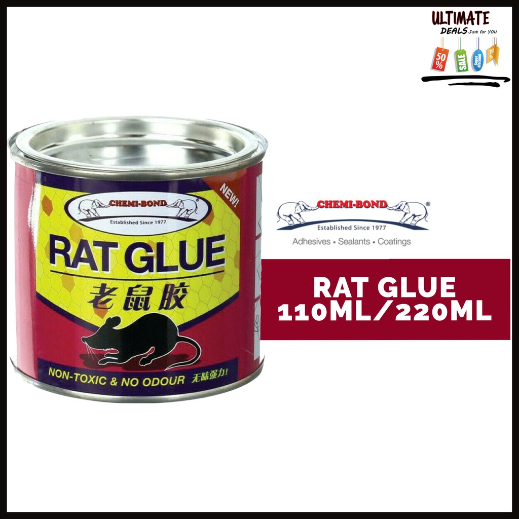 CHEMI-BOND Rat Glue Pest Control (Available in 110ml/220ml) | Shopee ...
