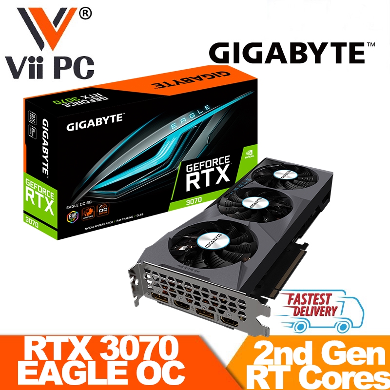 Gigabyte Nvidia Geforce RTX 3070 EAGLE OC 8G RTX 3070 Graphics Card RTX ...