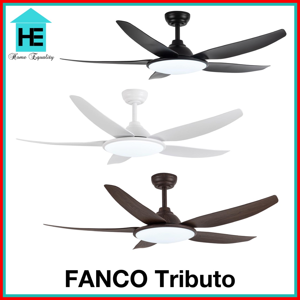 FANCO TRIBUTO (46"/56") DC Motor Ceiling Fan with 36W Super Bright Tri ...