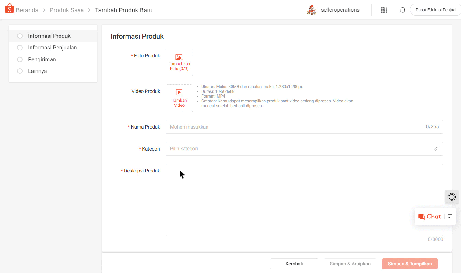 "Upload produk melalui seller centre | ID Pusat Edukasi Penjual [Shopee]