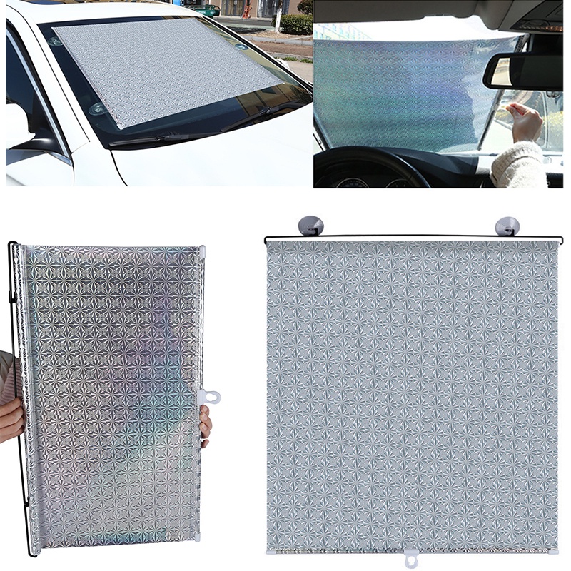 Roller Blinds Suction Cups Sunshade Blackout Curtain Car Home Window ...