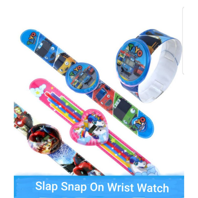 Slap Snap on Wrist Watch Kids Goodie Bag Children Day Gift | Shopee ...