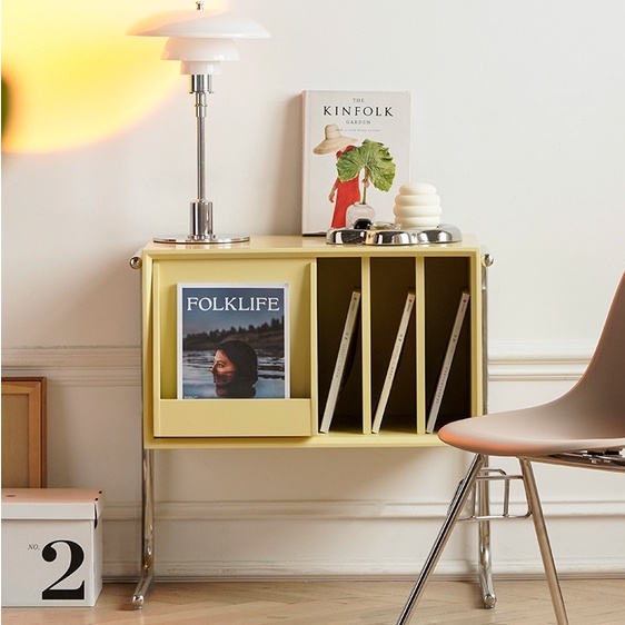 Nordic Cupboard Sofa Side Book Shelf Magazine Cabinet Solid Wood ...