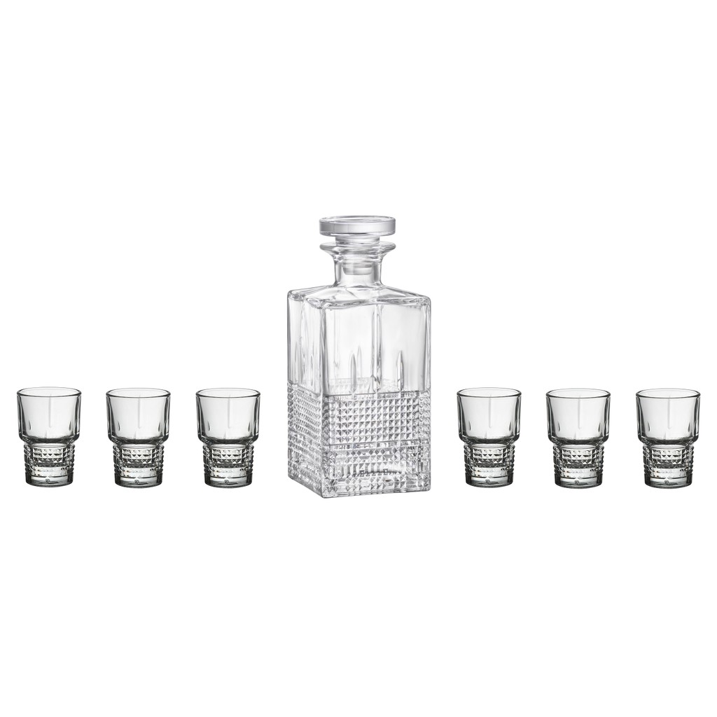 BORMIOLI ROCCO Novecento Whisky Decanter 7-Piece Set | Shopee Singapore