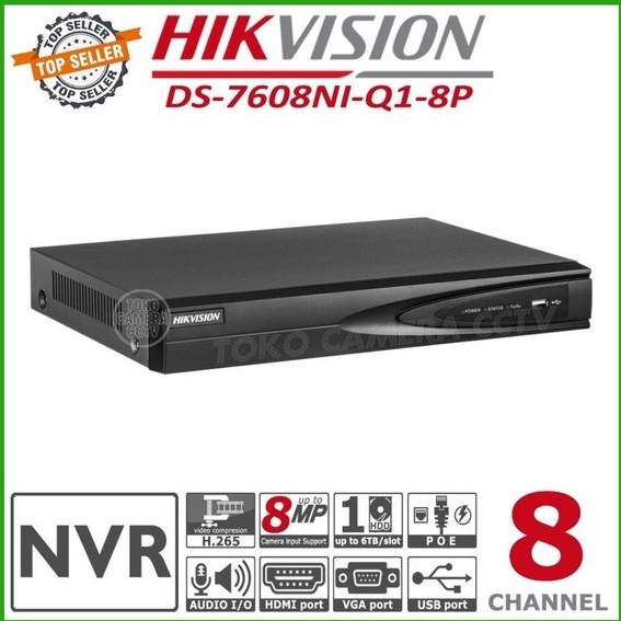 HIKVISION 8 CHANNEL POE NVR + CAMERA SET ( FREE 1TB HDD ) | Shopee ...
