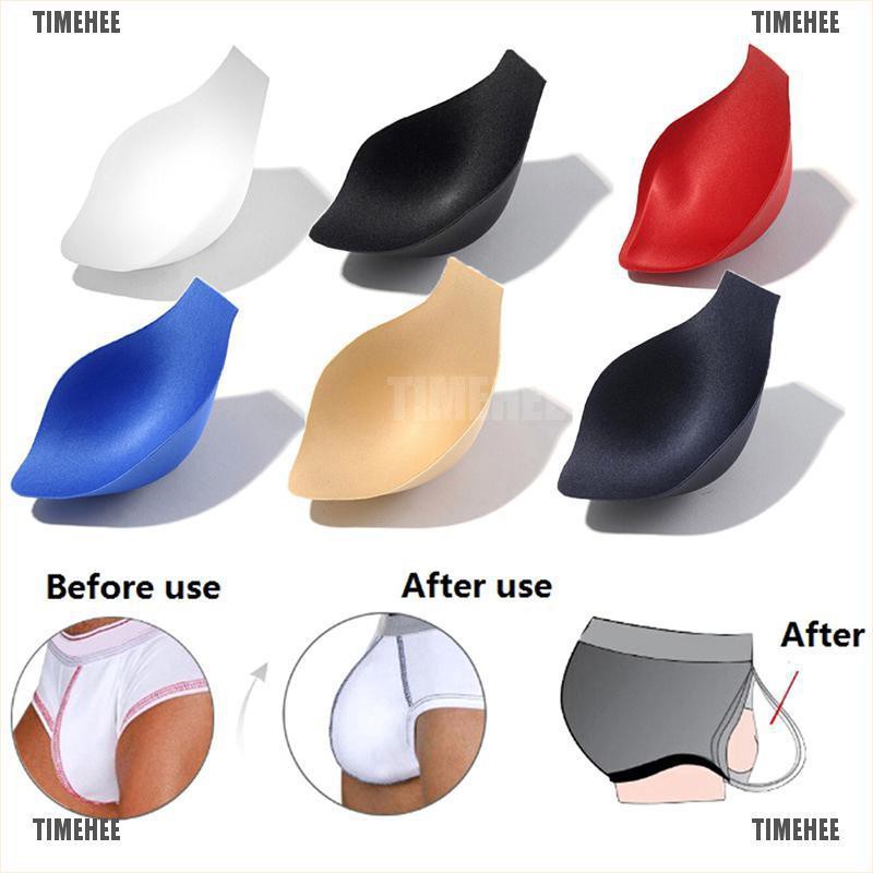 Men Push Up Cup Pad Pouch Front Enhancement Swimwear Briefs Enlarge
