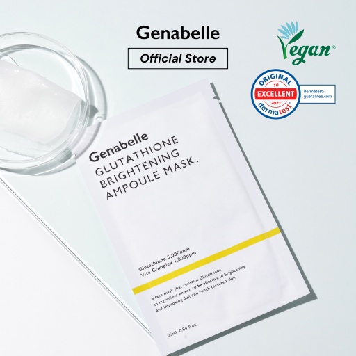 Genabelle Glutathione Brightening Ampoule Mask Pack | Shopee Singapore