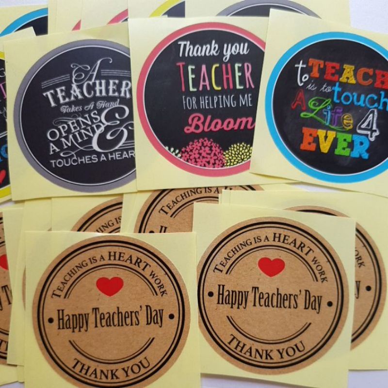 Teachers Day Sticker Label or Gift Tag (SG Seller) | Shopee Singapore