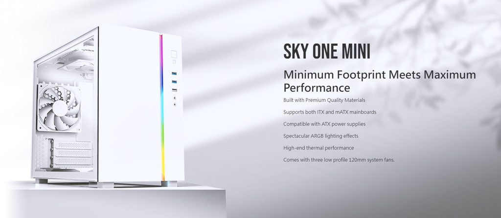 Montech Sky One Mini/3x High Airflow Fans Pre-Installed /Tempered Glass ...