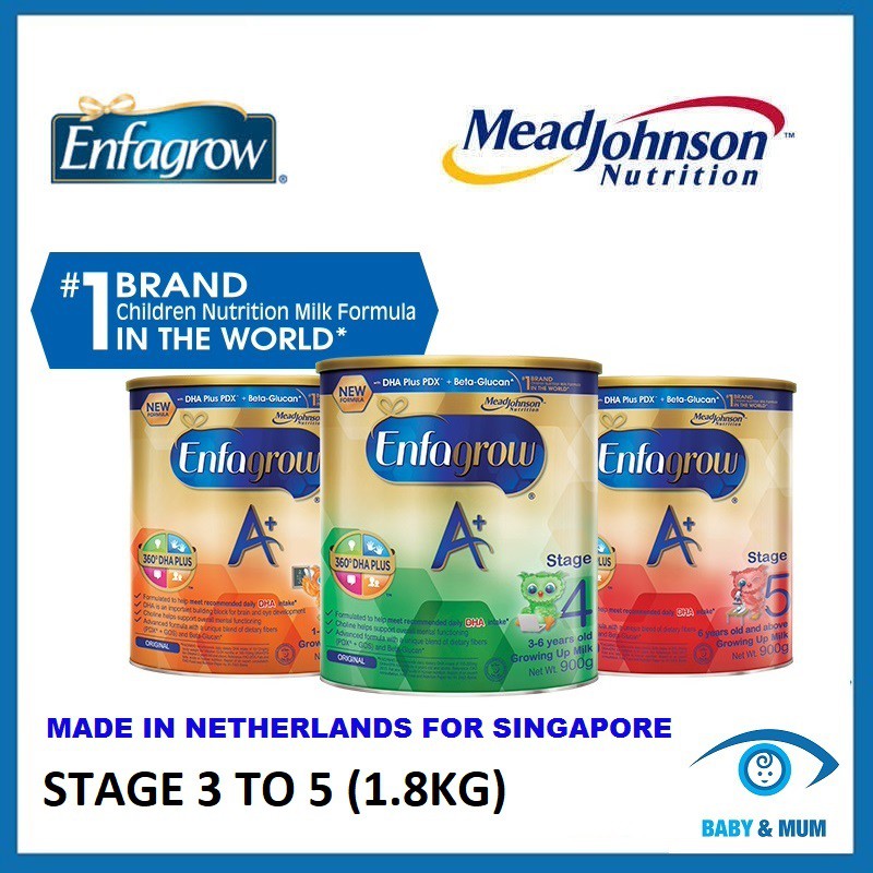 Enfagrow A+Stage 3/4/5 1.8kg | Made in Netherlands for Singapore ...