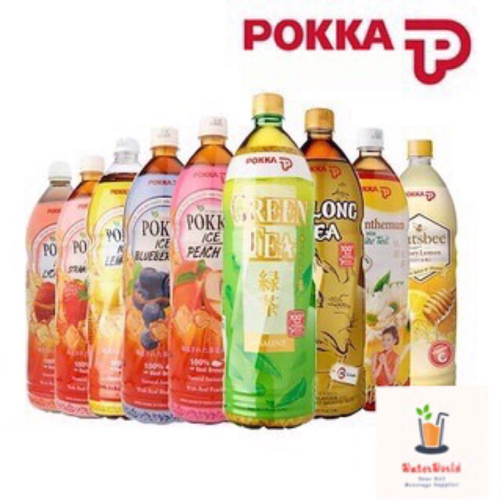 Pokka 1.5L Green Tea/ Oolong/ Lemon Tea/ Peach Tea/ Blueberry Tea ...