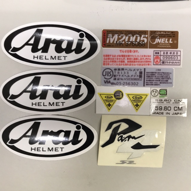ARAI Helmet Stickers Design (One Set In Pic) | Shopee Singapore