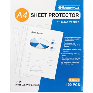 Copy Safe Pocket Sleeve/ sheet protector A4 Suremark/BIndermax 0.06mm/0 ...