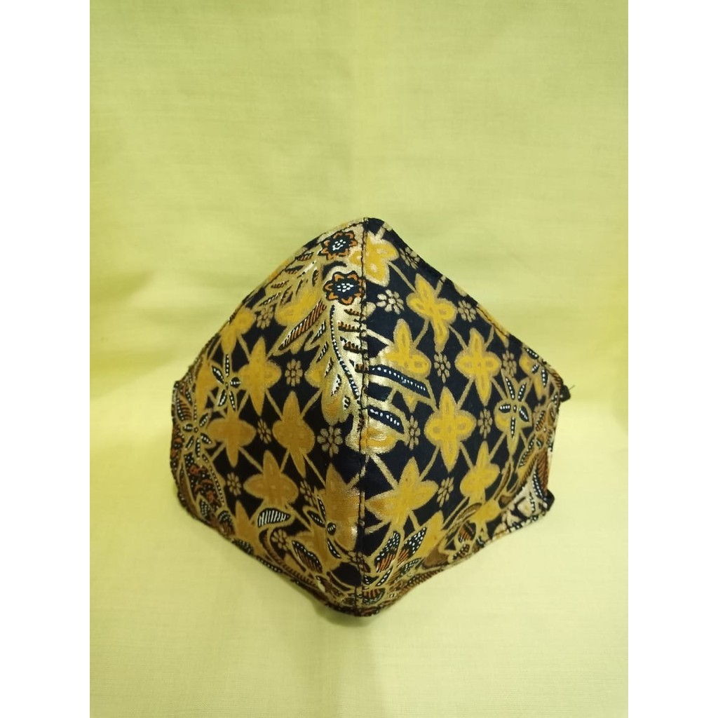 Batik Motif Fabric Mask - 3ply With SpunBond Filter (Earloop / Headloop ...