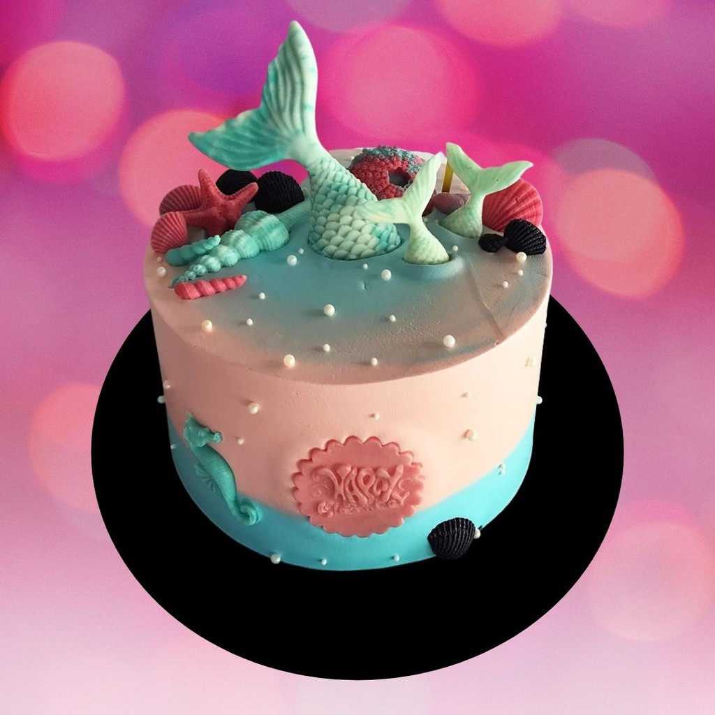 Halal Certified Blossom Mermaid's Adventure Celebratory Cake [Princess ...