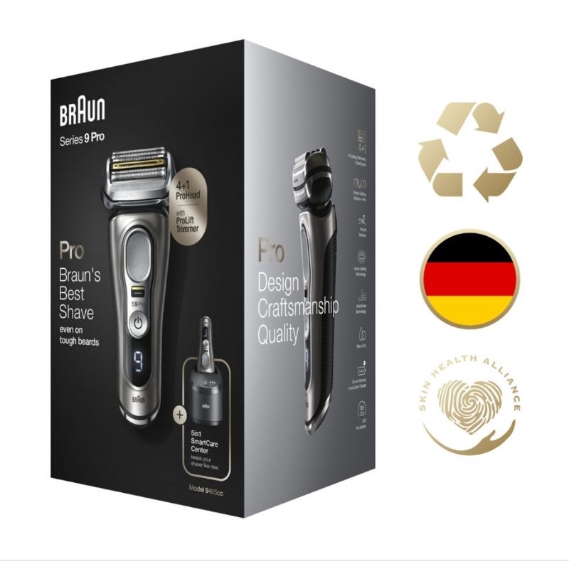Braun Series 9 Pro 9465cc Wet And Dry Shaver With 5 In 1 Smartcare Centre