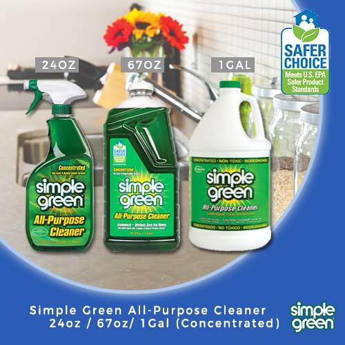 Simple Green All Purpose Cleaner 24oz / 67oz / 1Gallon | Shopee Singapore