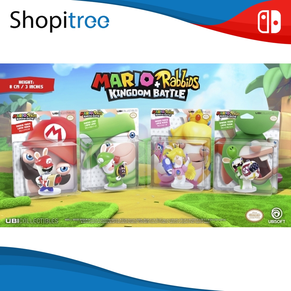 Mario + Rabbids Kingdom Battle Figurines Collection 3''Inches / 8 Cm ...