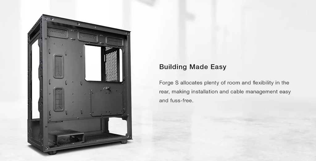 Tecware Forge S Omni TG ARGB ATX Tower Chassis / 4x Omni P2 ARGB Fans ...