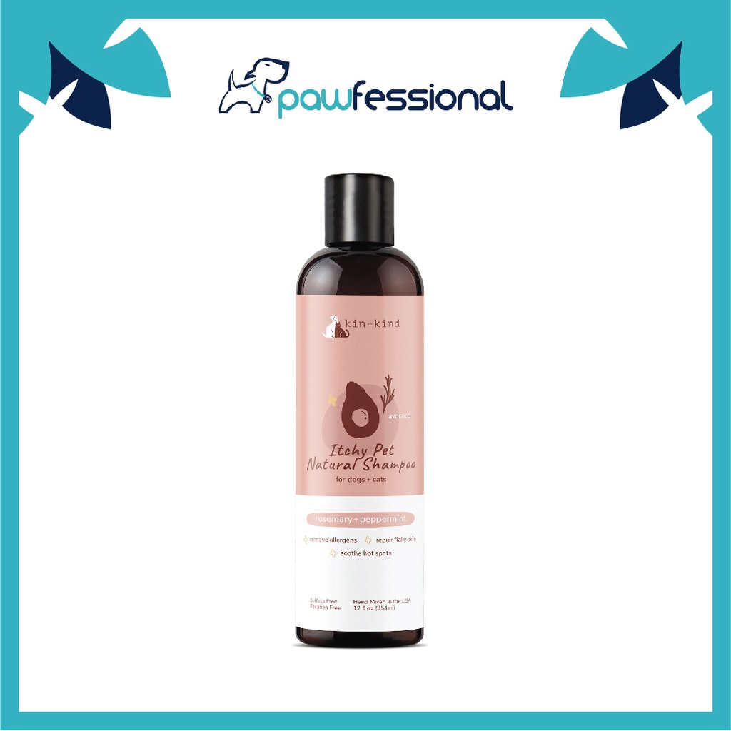 Kin+Kind Itchy Pet Natural Shampoo - Rosemary+Peppermint (12oz ...