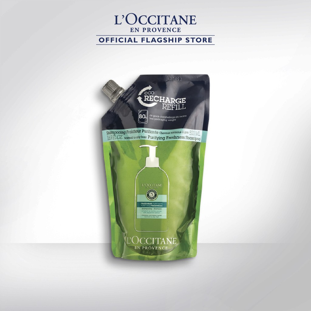 L'OCCITANE Purifying Freshness Shampoo Eco Refill 500ml | Shopee Singapore