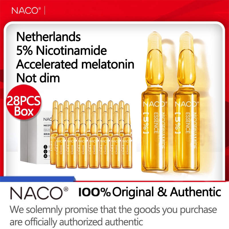 28PCS/box NACO Nicotinamide Essences Ampoule Whitening Moisturizer ...