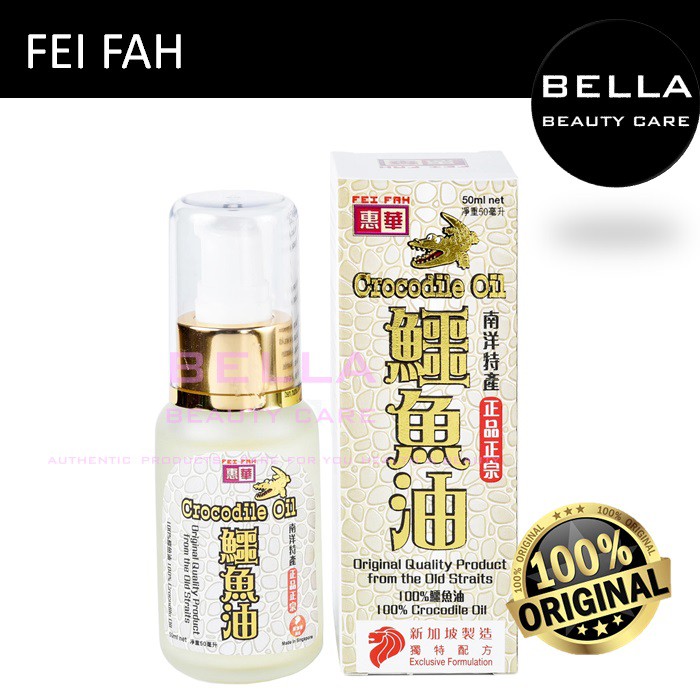 Fei Fah Crocodile Oil Original 100% Virgin Crocodile Oil Lighten Acne ...