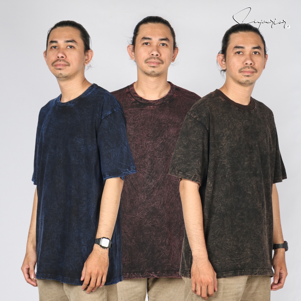 Kaos POLOS OVERSIZE/STONEWASH/Tiedye/WASHED TEES/ACID WASH NEW ARTICLE ...